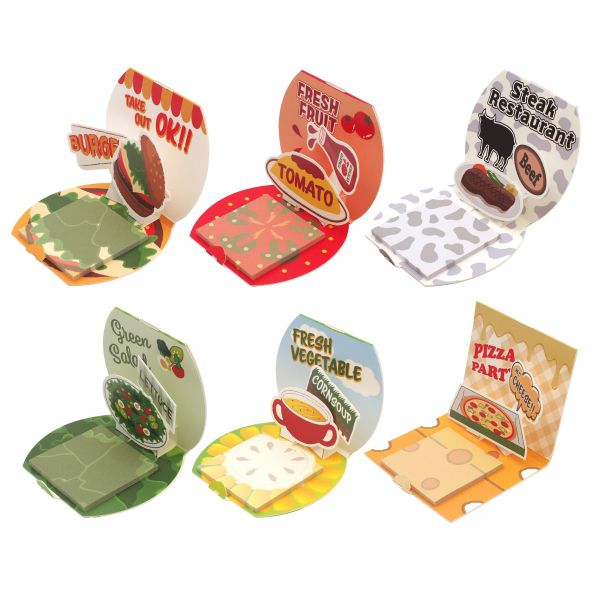 紙季彩々 taberu(たべるー) BURGER popico ふせん【バーガー】かわいい : 文房具と文具通販のKDM