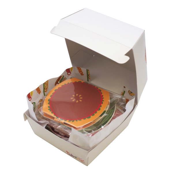 紙季彩々 taberu(たべるー) BURGER popico ふせん【バーガーセット(箱入り)】 : 文房具と文具通販のKDM