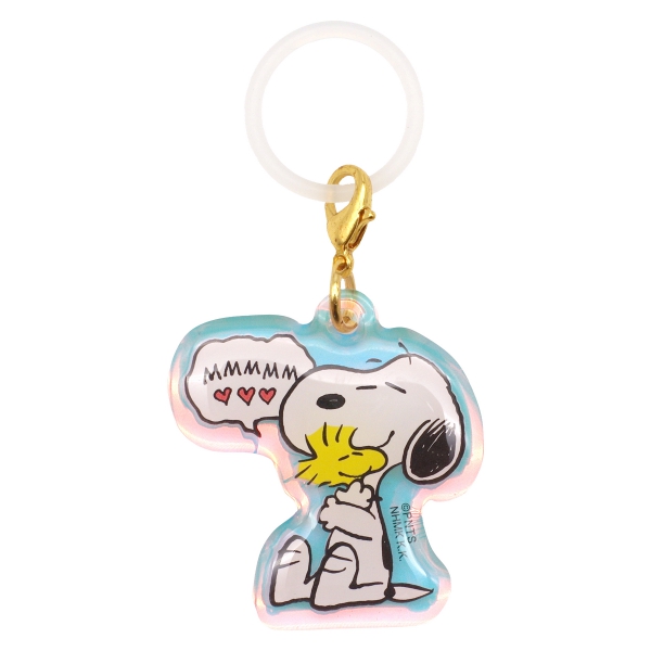 スヌーピー キーホルダー チャーム Its So Me【ウッドストックとハグ】めじるし アクセサリー : 文房具と文具通販のKDM