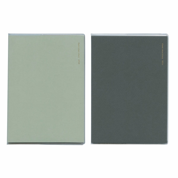 2026年 手帳 A5 月間ブロック 見開き+ガントチャート【グリーン】 : 文房具と文具通販のKDM