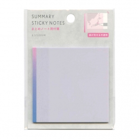 SUMMARY STICKY NOTES clear【半透明フリータイプ】まとめノート用 付箋 : 文房具と文具通販のKDM